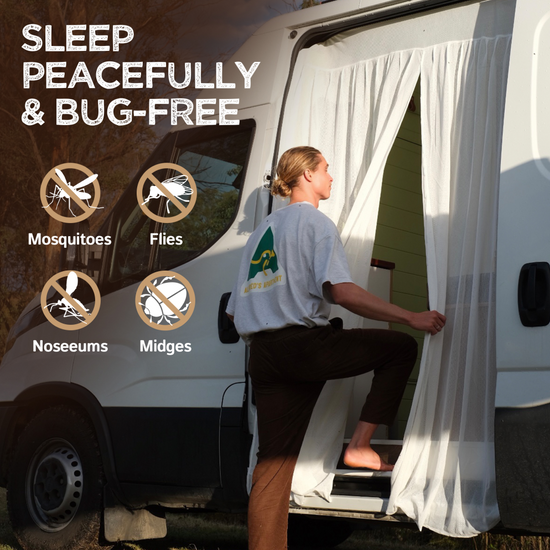 Magnetic Van Fly Screen - White – Living in a Bubble AU