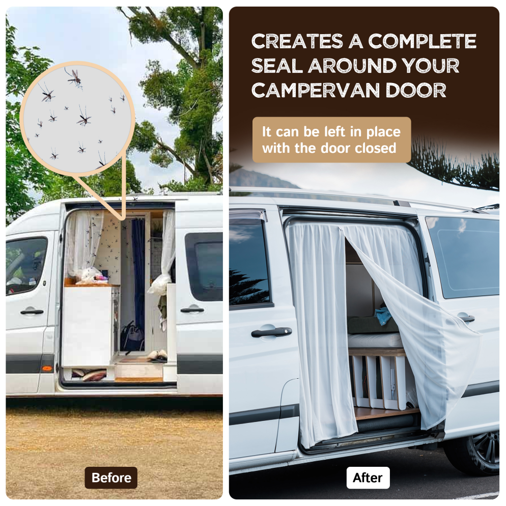 Magnetic Van Fly Screen - White – Living in a Bubble AU