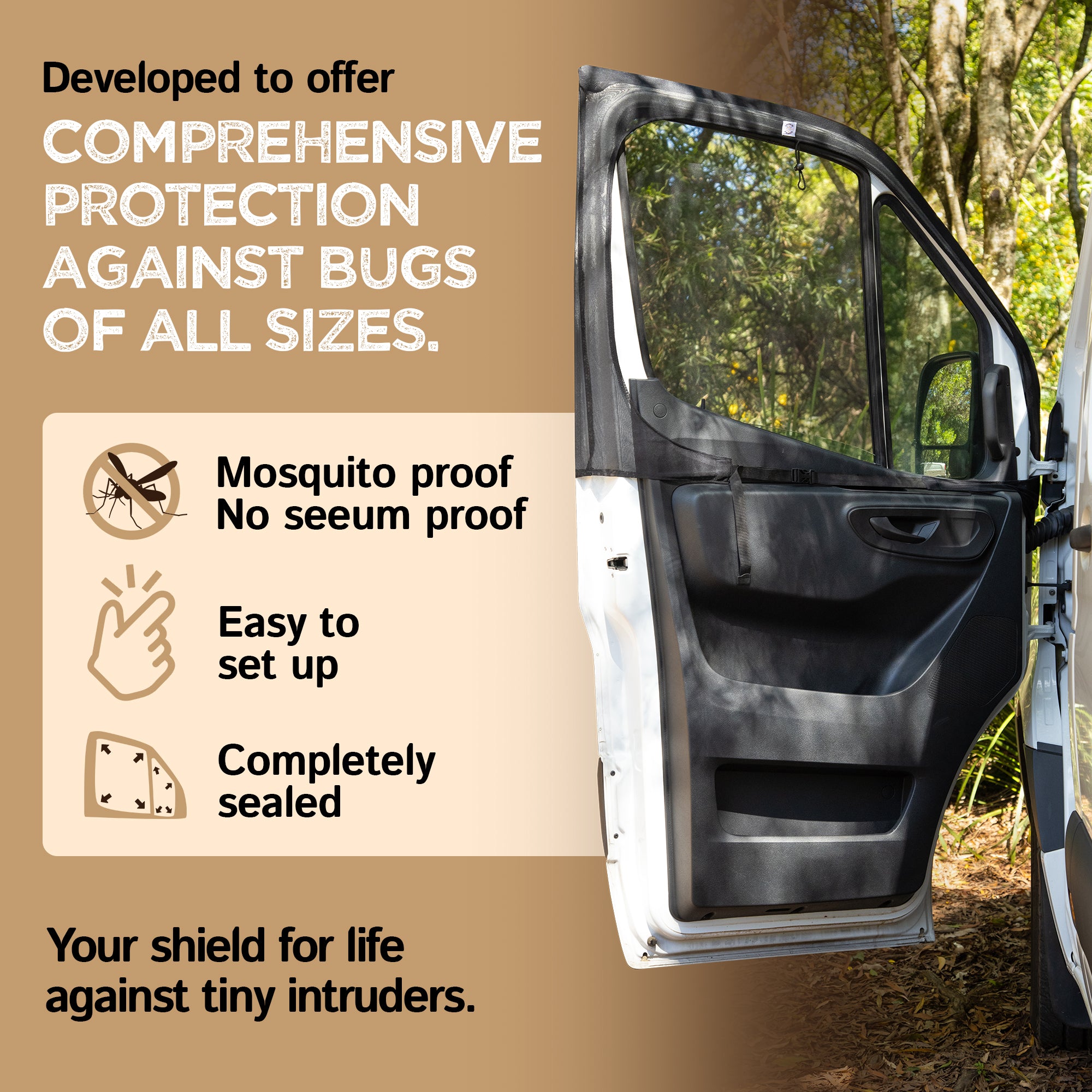 Magnetic Front Window Flyscreens For Cars And Vans – Living in a Bubble AU